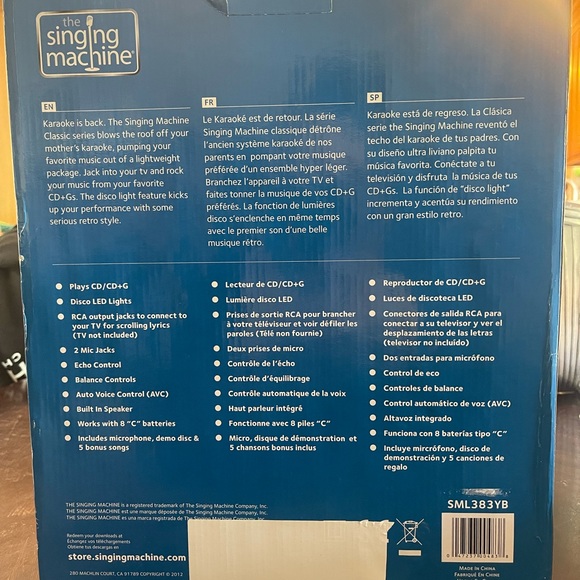 The Singing Machine | Portable Audio & Video | The Singing Machine ...